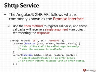 AngularJS - $http & $resource Services | PPTX