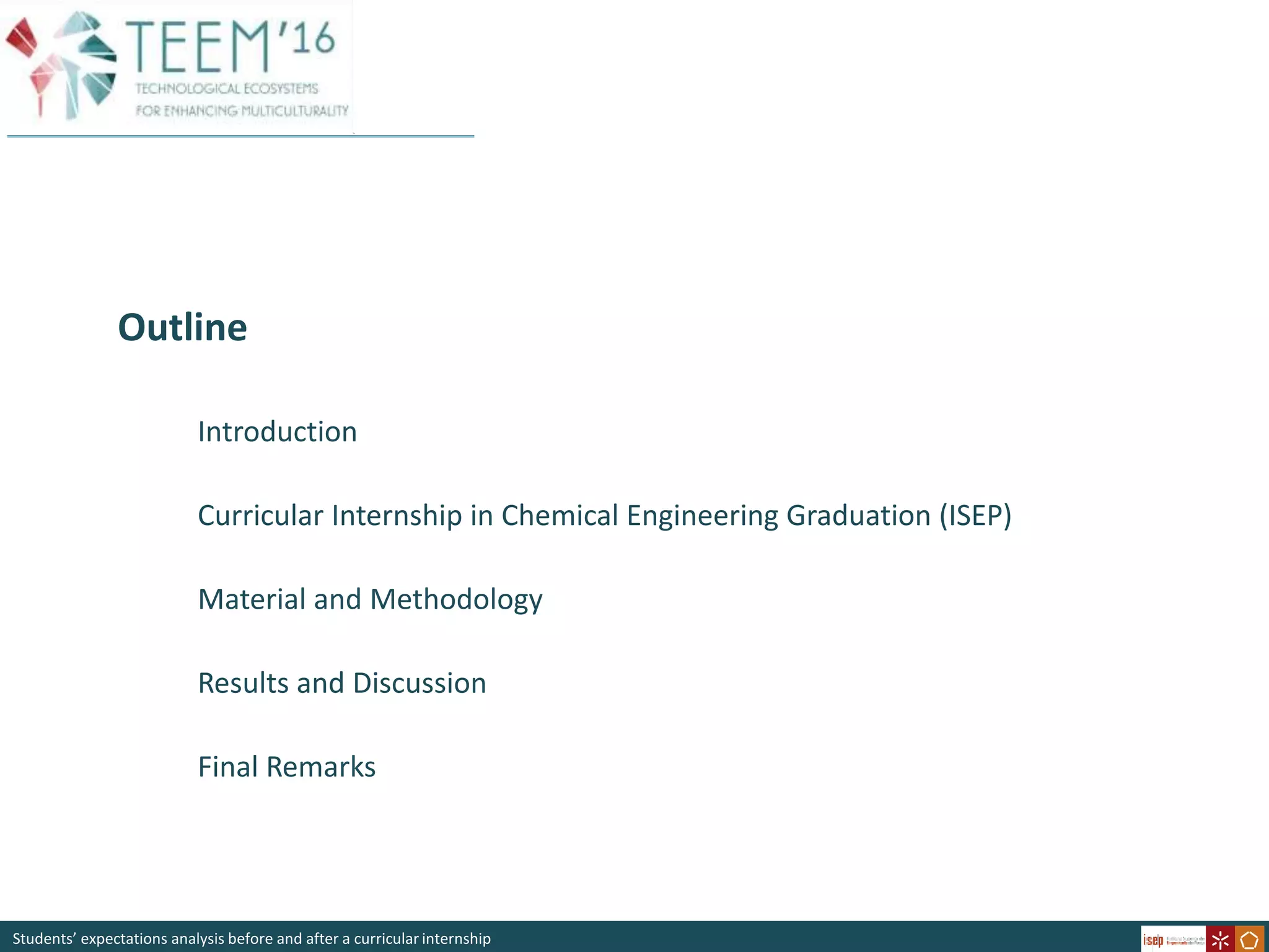 Students’ expectations analysis before and after a curricular ...