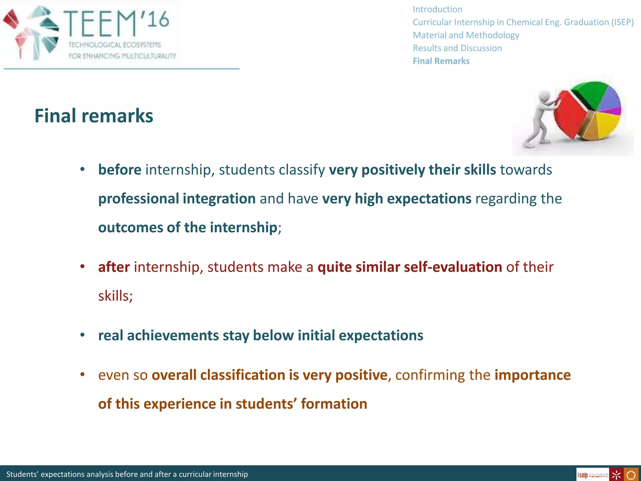 Students’ expectations analysis before and after a curricular ...