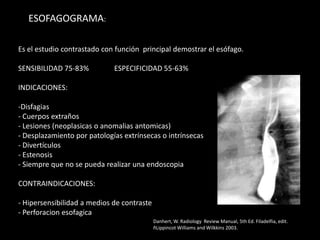 Imagenología de Esofago | PPTX