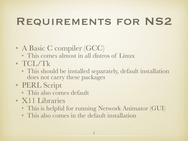 Installation of ns2 | PDF