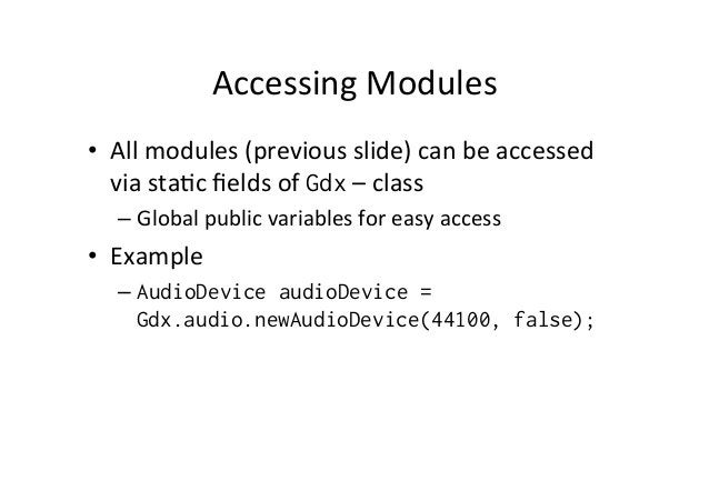Building Android games using LibGDX | PPT