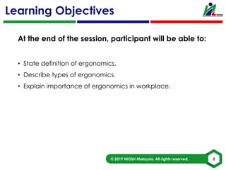 ERGONOMIC RISK ASSESSMENT FOR INITIAL TRAINING | PDF
