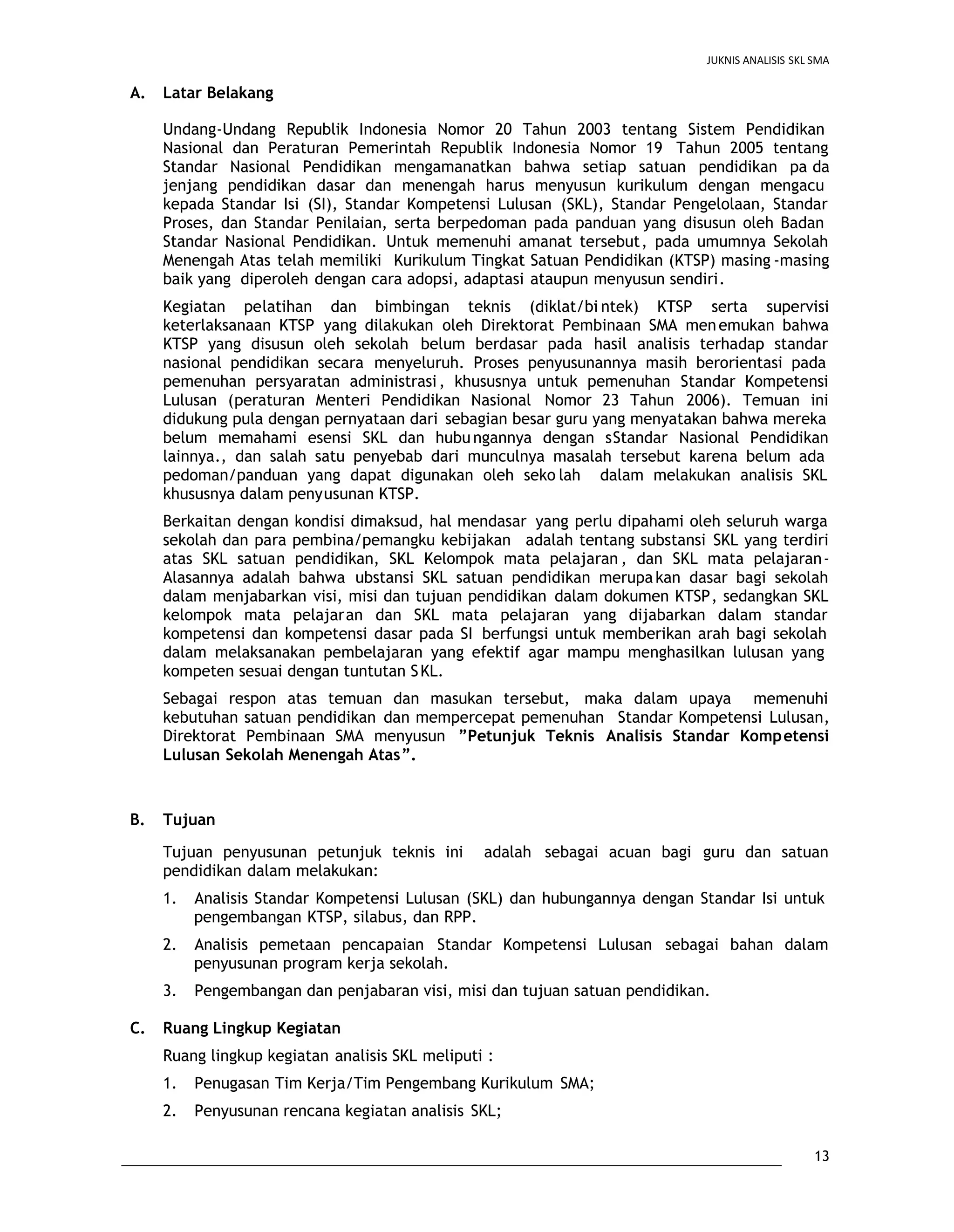 02. juknis analisis skl 2411 | PDF