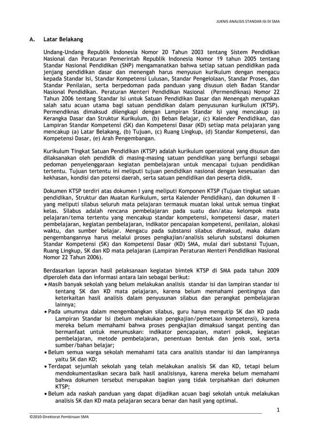 02. juknis analisis standar isi (isi)) 0104 | DOC
