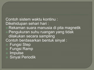 konsep dasar sinyal dan sistem | PPTX