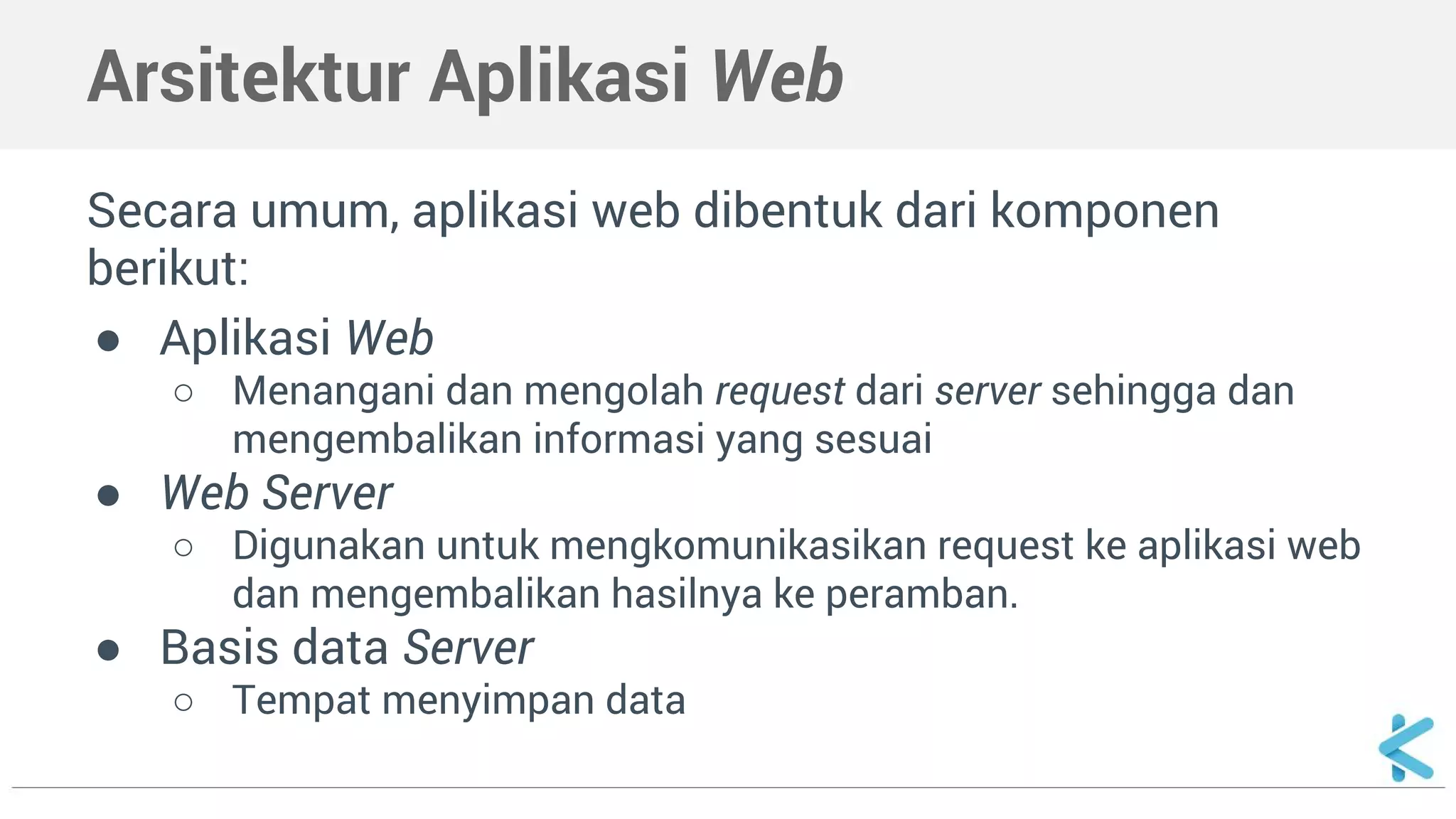 Pemrograman Web - Konsep Pemrograman Internet | PPT
