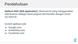 Pemrograman Web - Konsep Pemrograman Internet | PPT