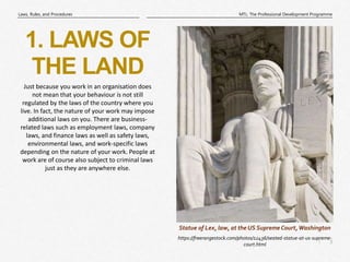 Laws, Rules, and Procedures | PPT