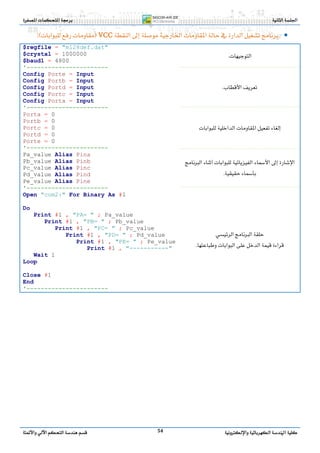 Embedded System Microcontroller Interactive Course using BASCOM-AVR - Lecture2 By: WALID BALID | PDF