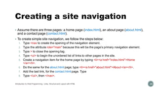 02- Links, Structure and Layout with HTML.pdf | Free Download