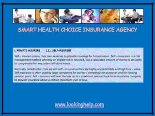 Main Classification of Insurance Providers | PPTX | Health Insurance ...