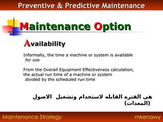 02-Maintenance Option and strategtyud.ppt | Free Download