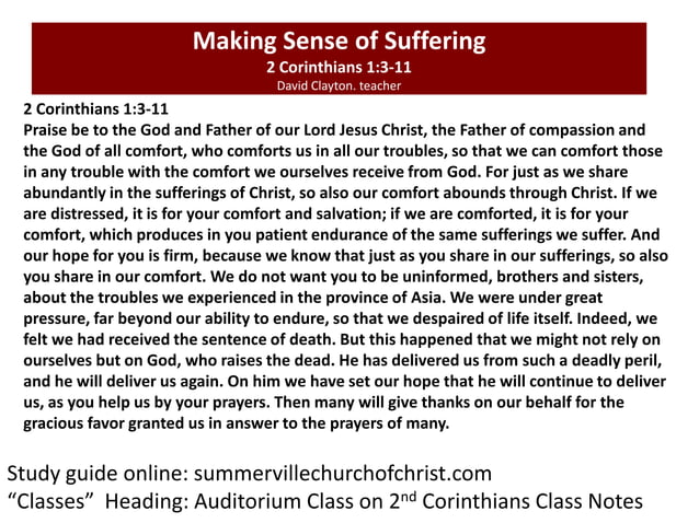 02 making sense of suffering | PPT