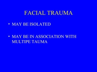02 management of facial injury in a multi trauma | PPT