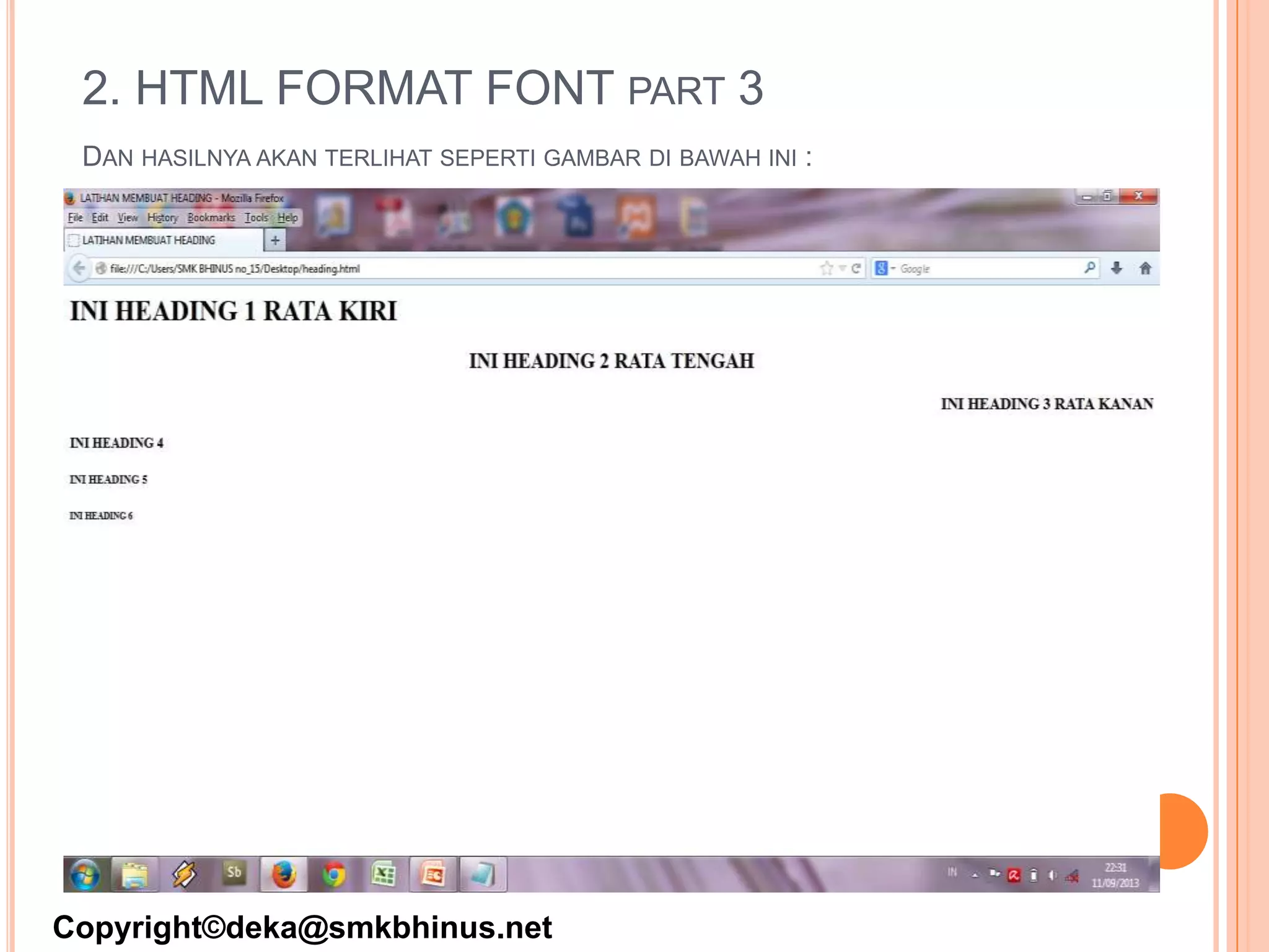 02 materi html pengolahan format font | PPTX