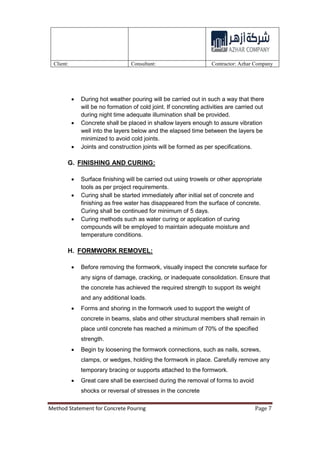 02 - Method Statement for Concrete pouring.docx