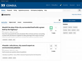 Consul project : improving democracy through digital participation | PPT