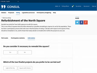 Consul project : improving democracy through digital participation | PPT