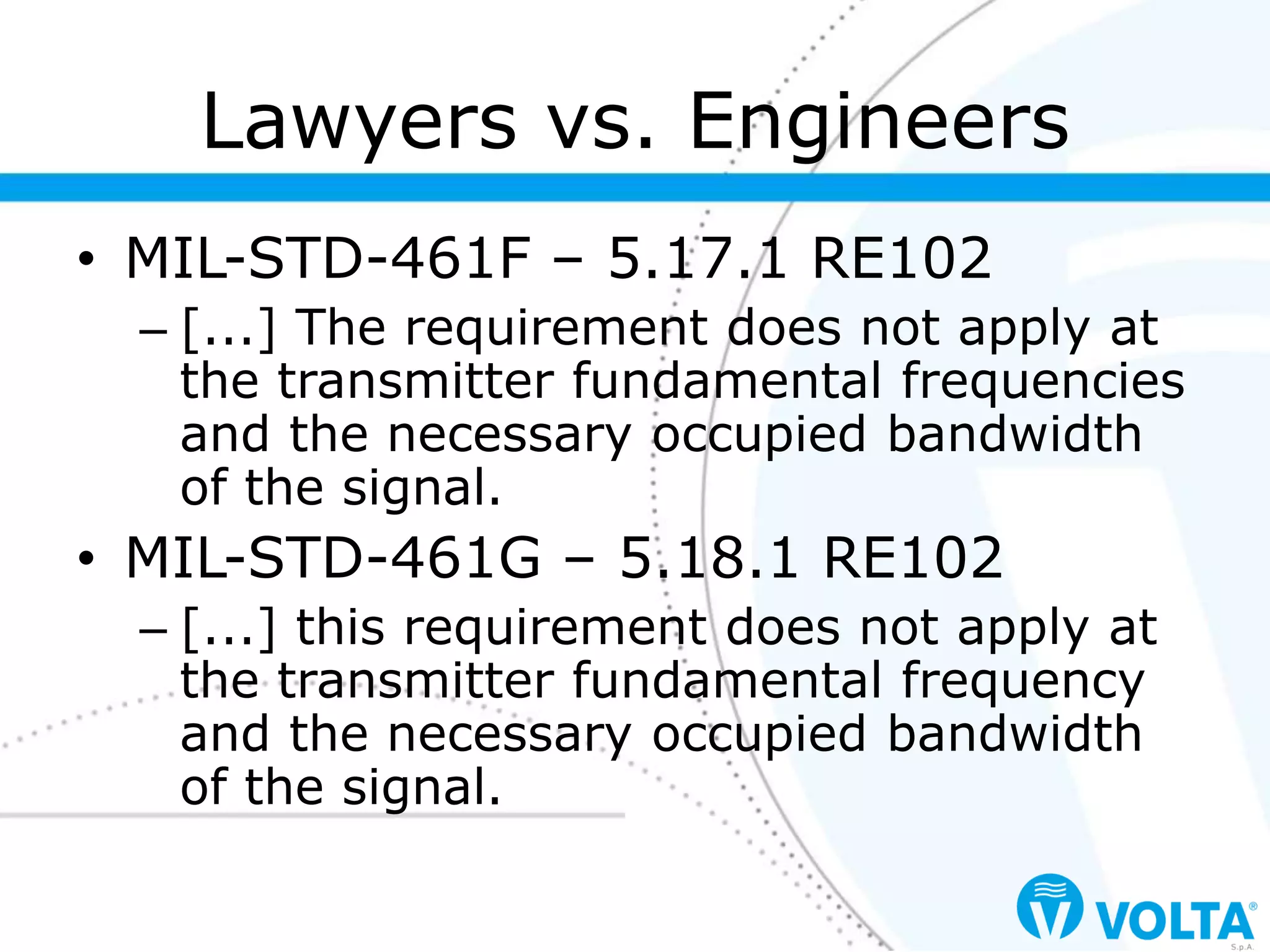 MIL-STD-461G - Filosofia | PDF