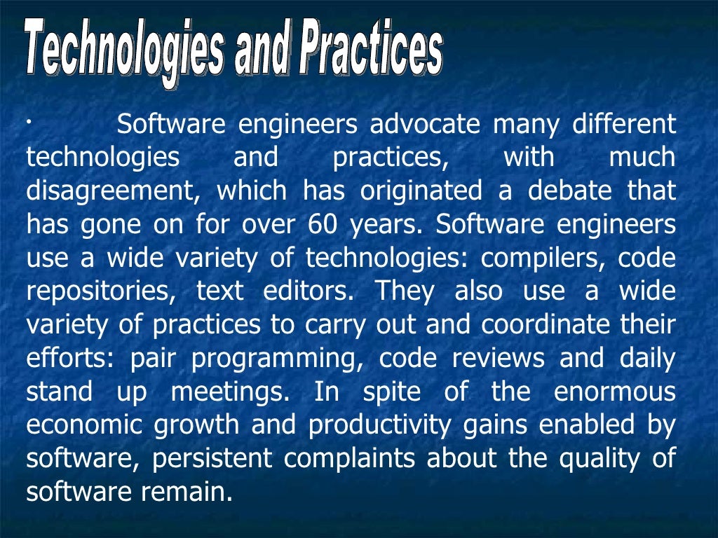 02 Why Software Engineering? 02 Why Software Engineering?