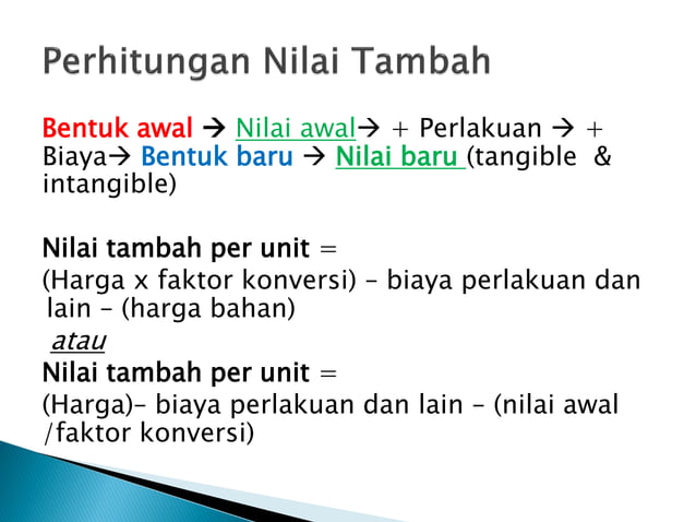 02 nilai tambah komoditas pertanian | PPT