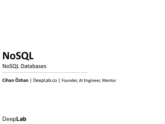 MongoDB - NoSQL Overview | PPTX