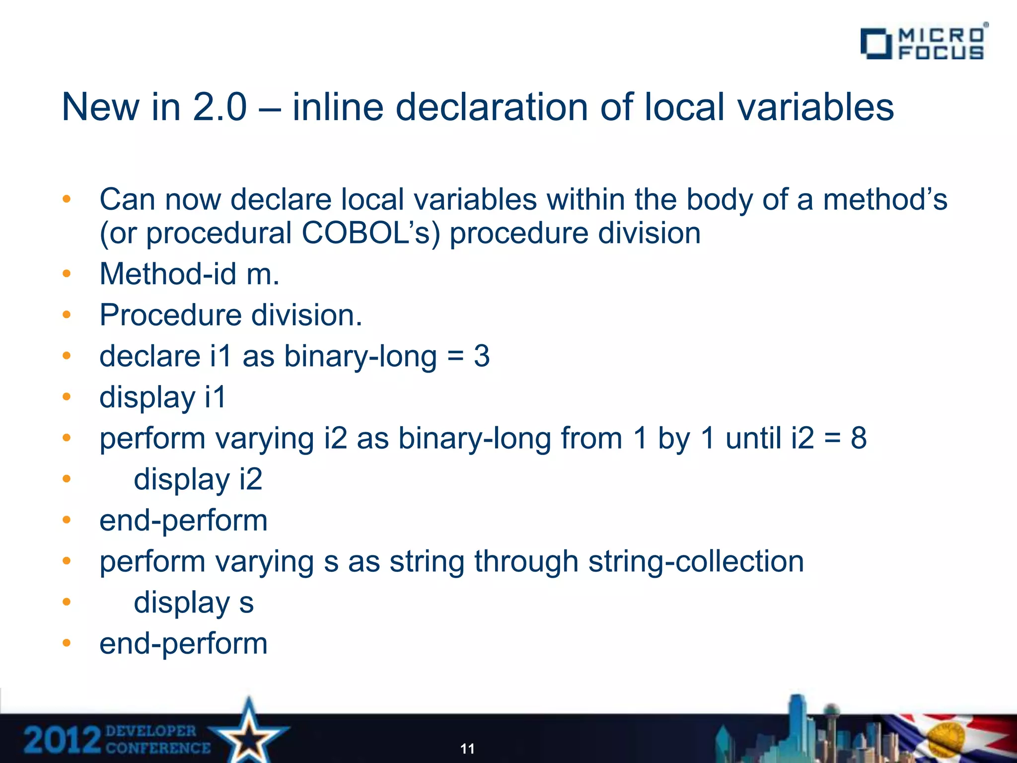 Object Oriented Programming With Cobol Ppt