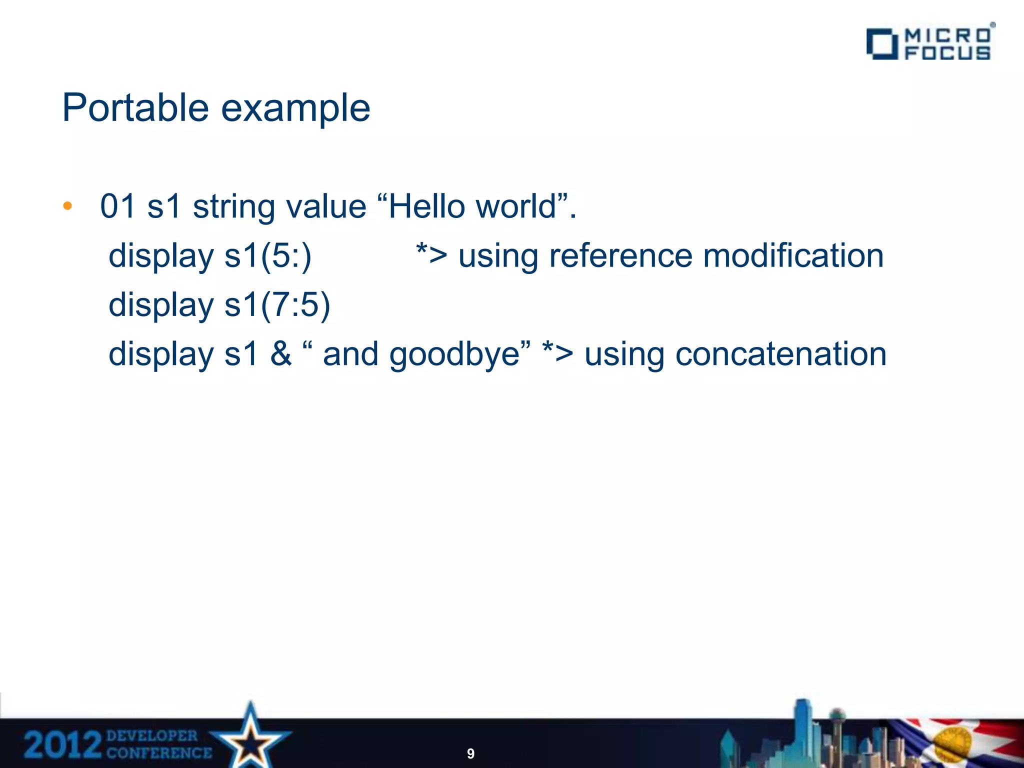Object Oriented Programming With Cobol Ppt