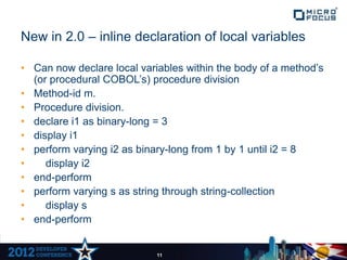 Object Oriented Programming with COBOL | PPTX