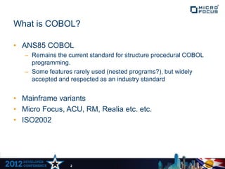 Object Oriented Programming with COBOL | PPT