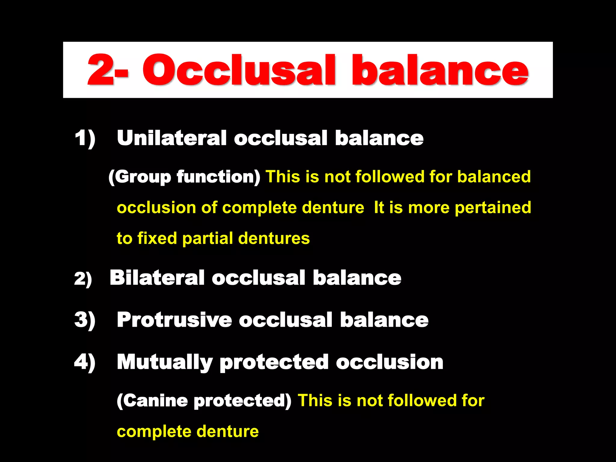 02- Occlusion in prosthodontics. Balanced occlusion | PPT