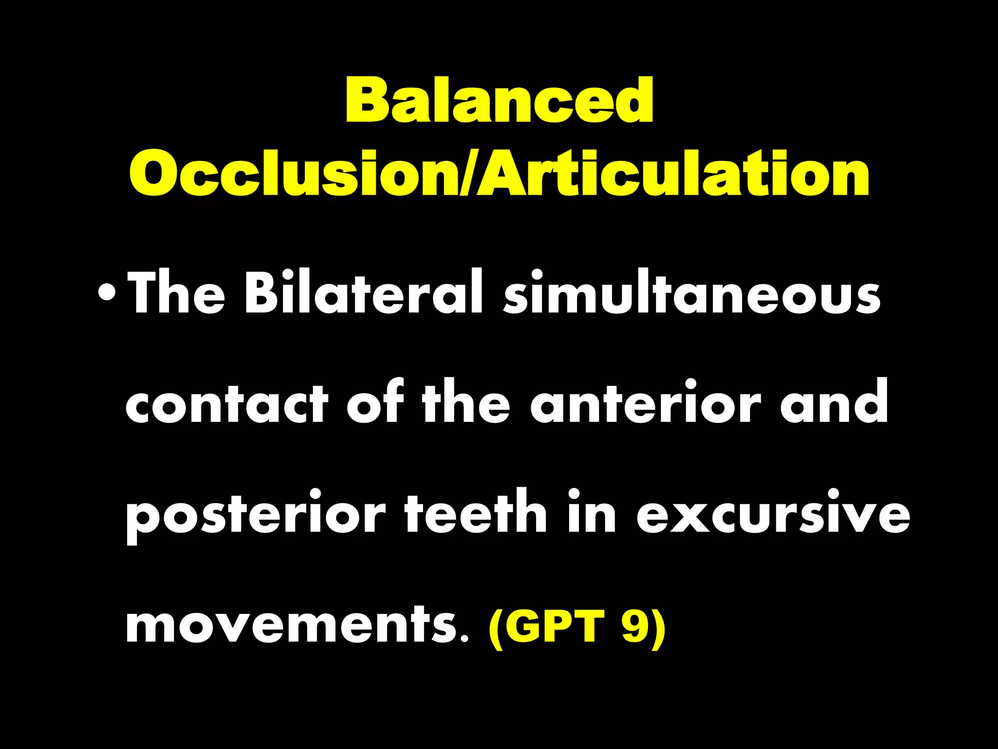 02- Occlusion in prosthodontics. Balanced occlusion | PPT