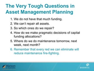 Strategic Asset Management: Knowing Where to Spend | PPTX