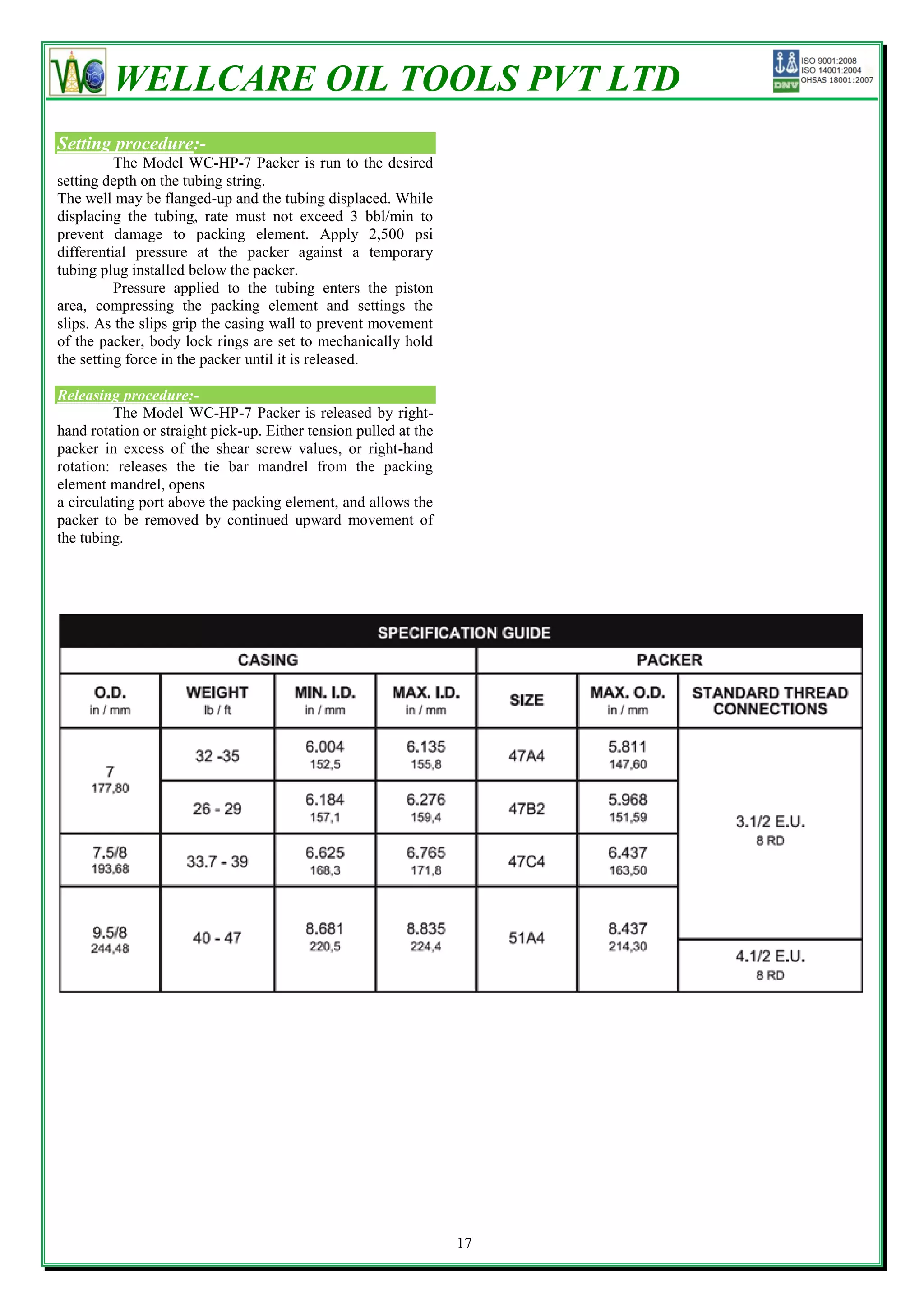 Packers & bridge plugs | PDF