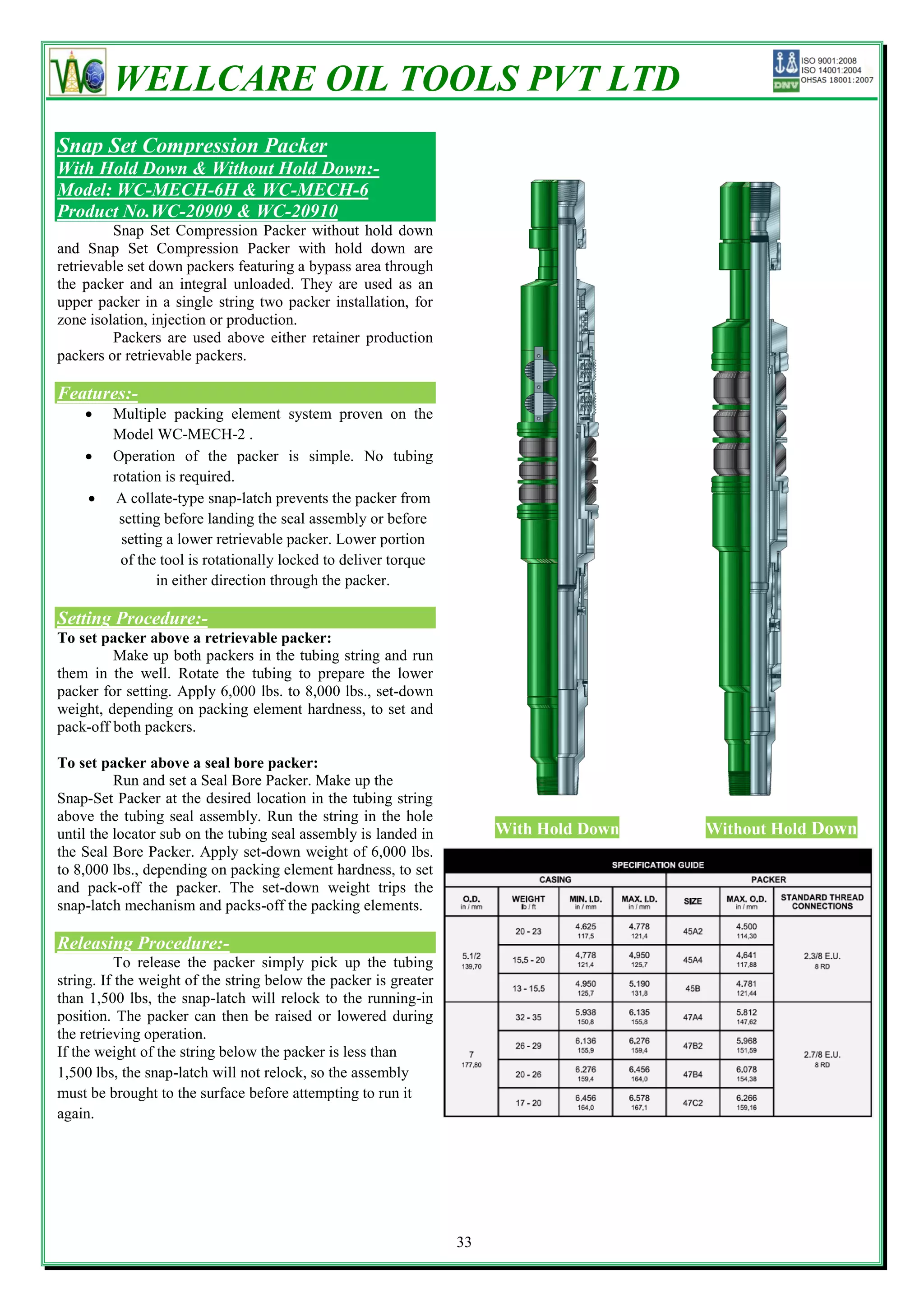 Packers & bridge plugs | PDF