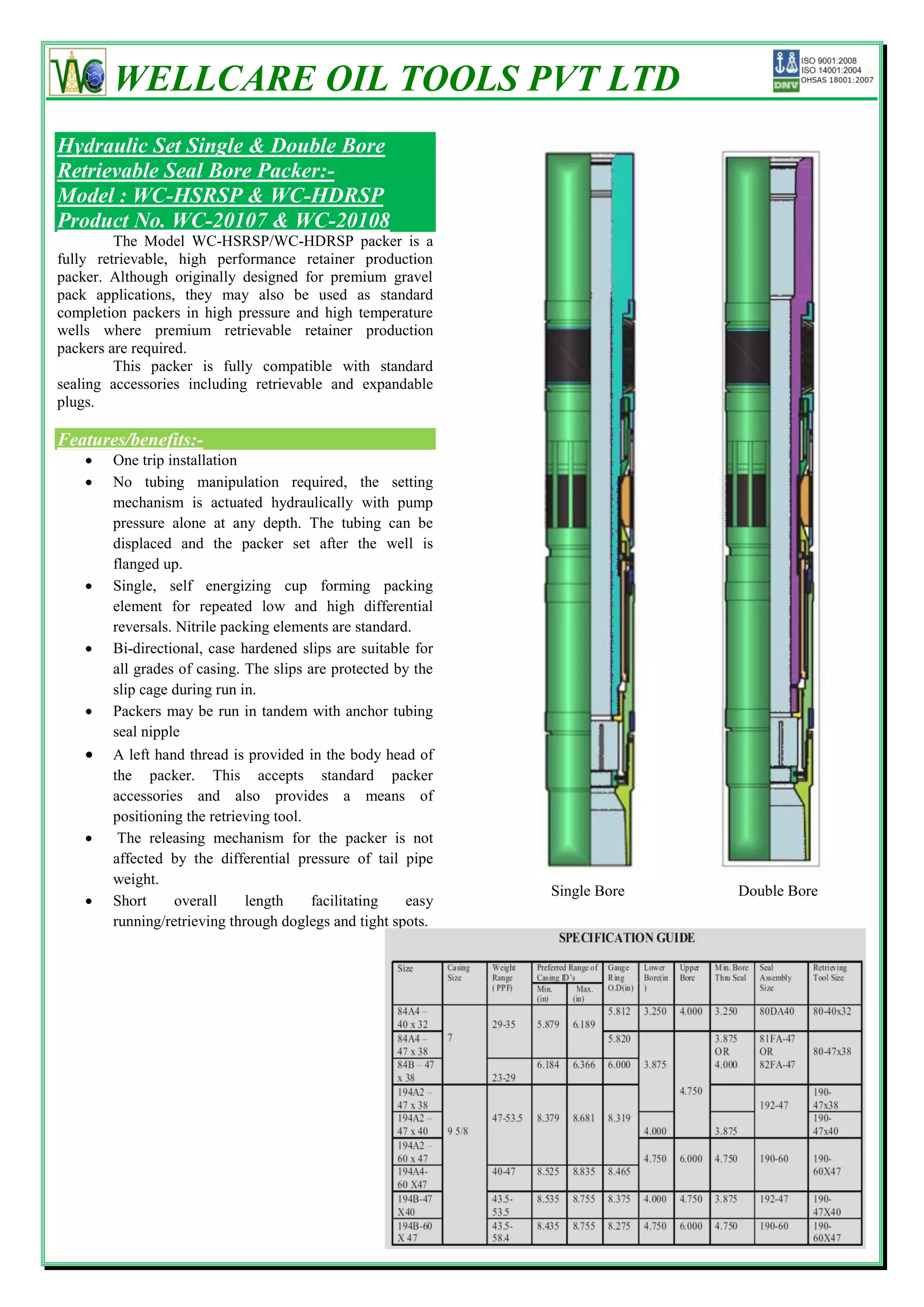 Packers & bridge plugs | PDF