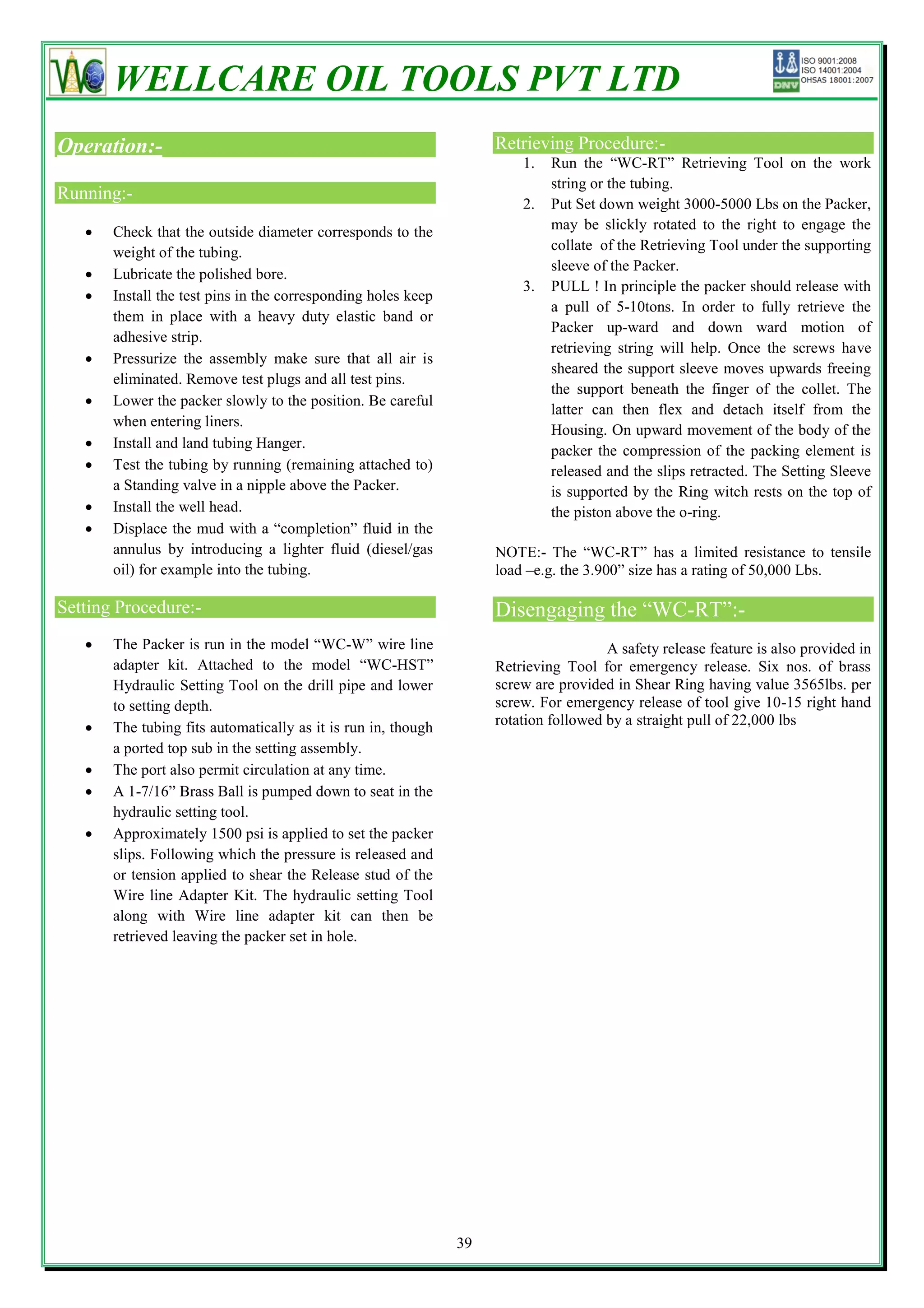 Packers & bridge plugs | PDF