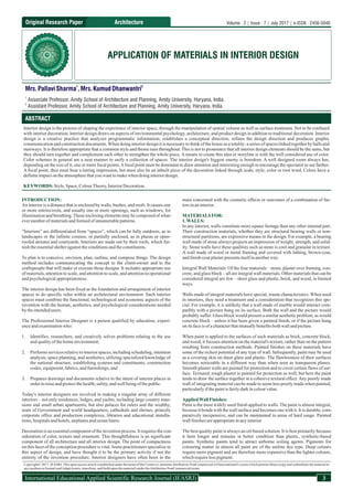 APPLICATION OF MATERIALS IN INTERIOR DESIGN | PDF