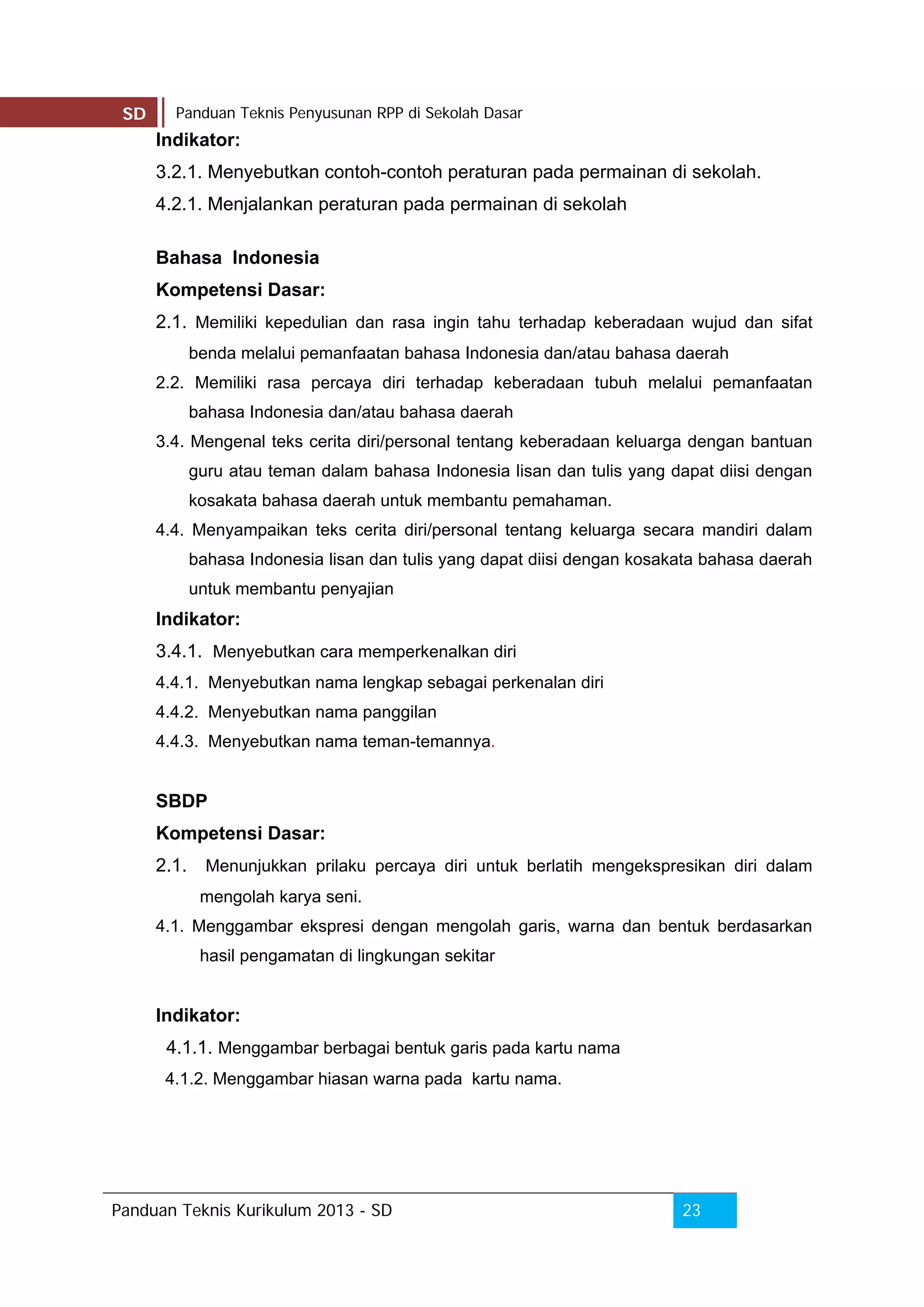 02 panduan teknis penyusunan rpp | PDF