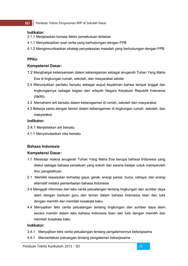 02 panduan teknis penyusunan rpp | PDF