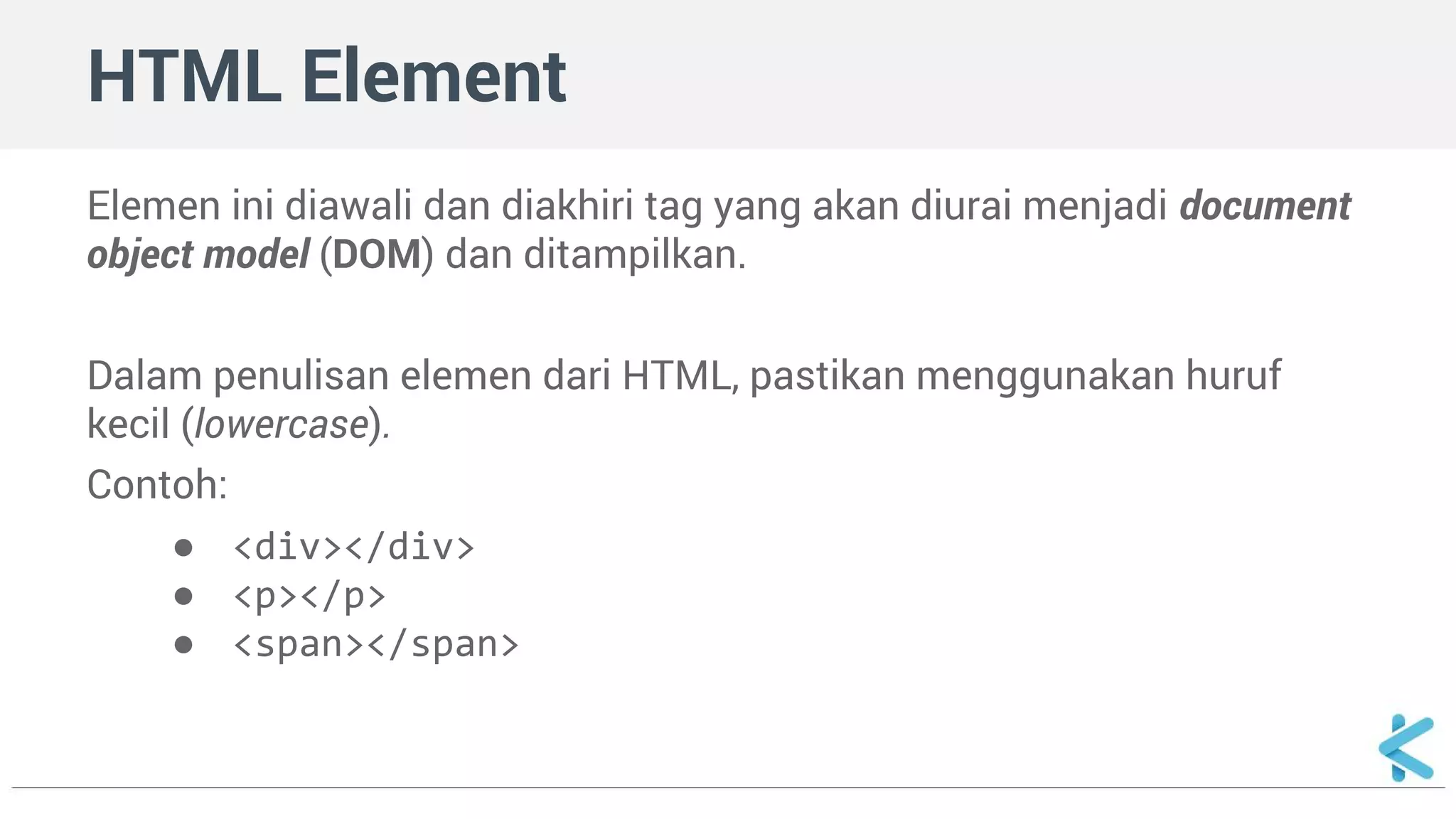 Pemrograman Web - Pembuatan HTML | PDF