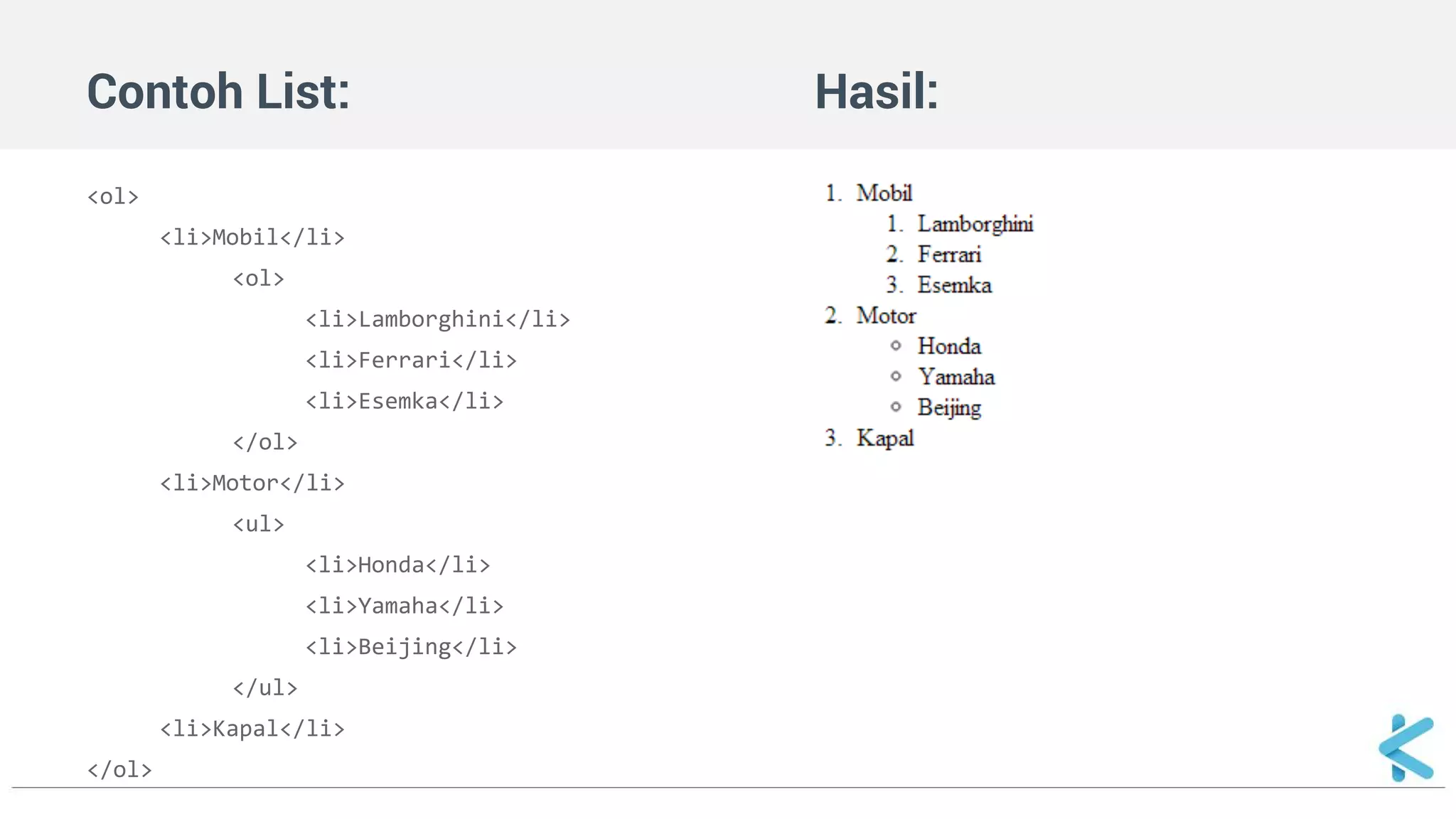 Pemrograman Web - Pembuatan HTML | PDF