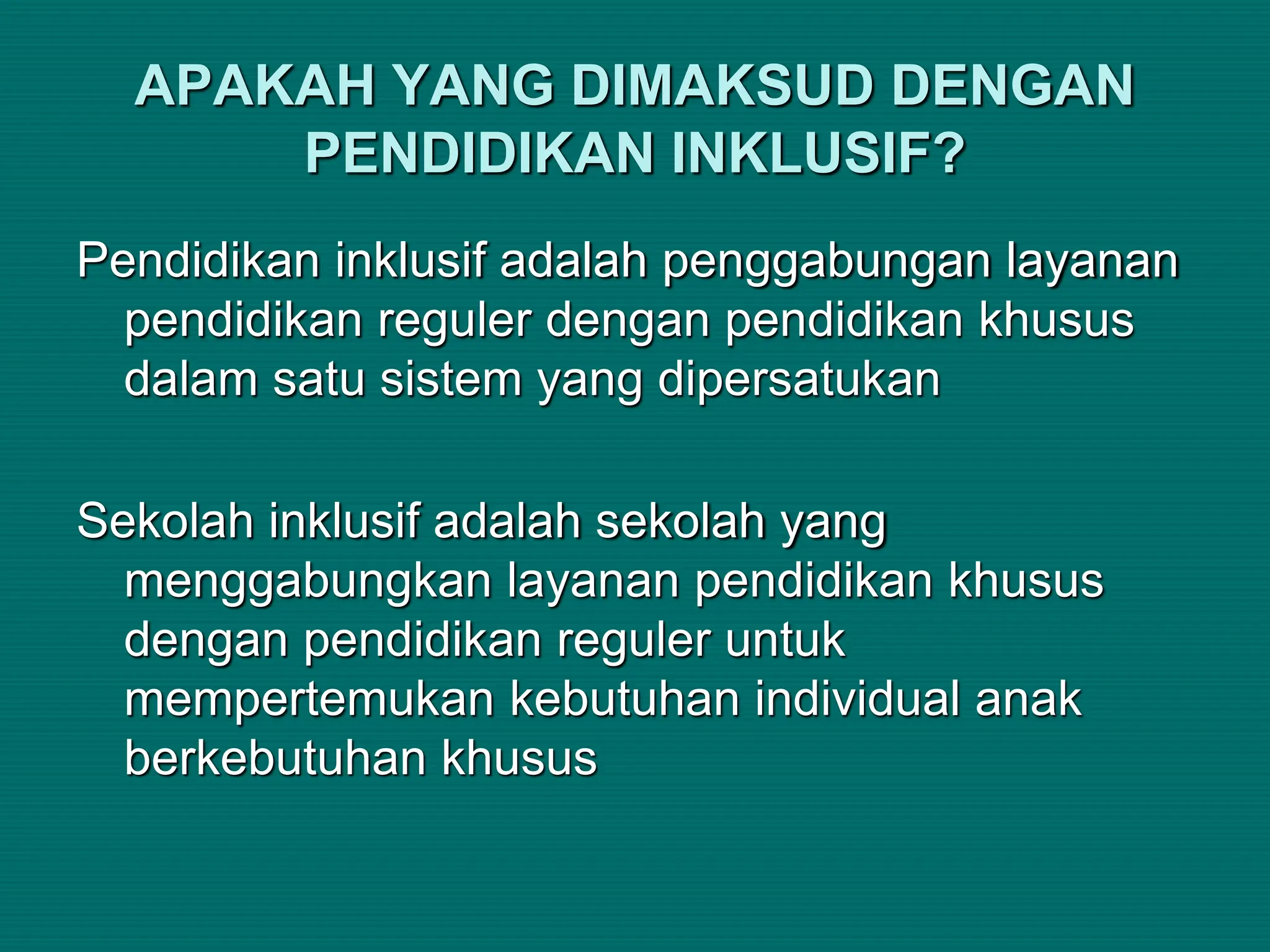 pendidikan jasmani inklusi di sekolah dasar | PPT