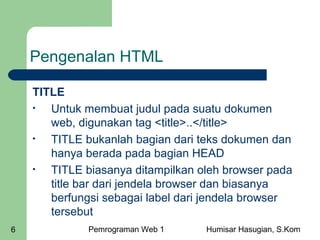 02 pengenalan html 2 | PPT