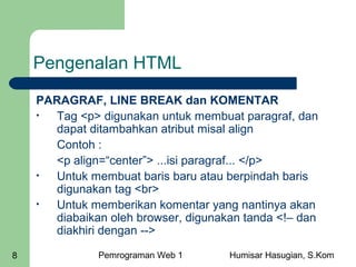 02 pengenalan html 2 | PPT