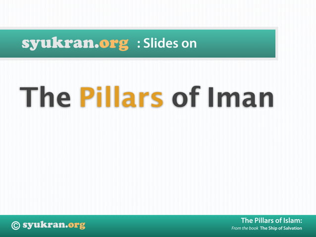 The pillars of iman | PDF | Islam | Religion & Spirituality