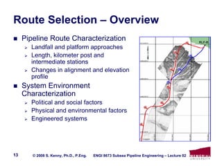 02 pipeline systems engineering and routing considerations | PDF