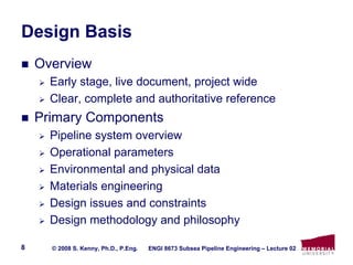 02 pipeline systems engineering and routing considerations | PDF