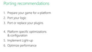 Porting unity games to windows - London Unity User Group | PPTX | Operating Systems | Computer ...